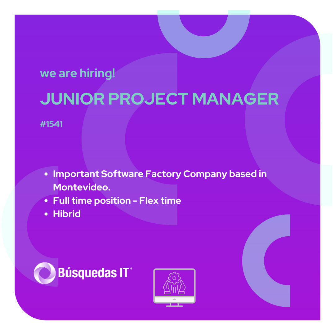 Búsquedas IT-JUNIOR PROJECT MANAGER